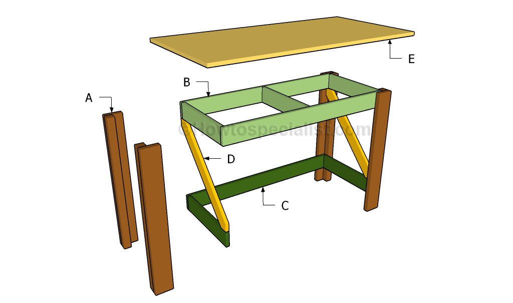 Simple Desk Plans HowToSpecialist How To Build Step By Step DIY Plans Simple Desk Plans HowToSpecialist How To Build Step By Step DIY Plans
