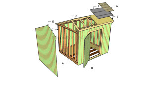 How to build a saltbox shed