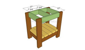 Outdoor side table plans