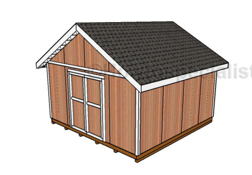 16x16 Gable Shed Plans