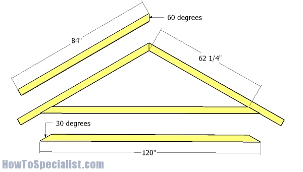 10x10 Gable Shed Roof Plans | HowToSpecialist - How to Build, Step by ...