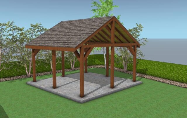16x16 Pavilion - Free DIY Plans | HowToSpecialist - How to Build, Step ...