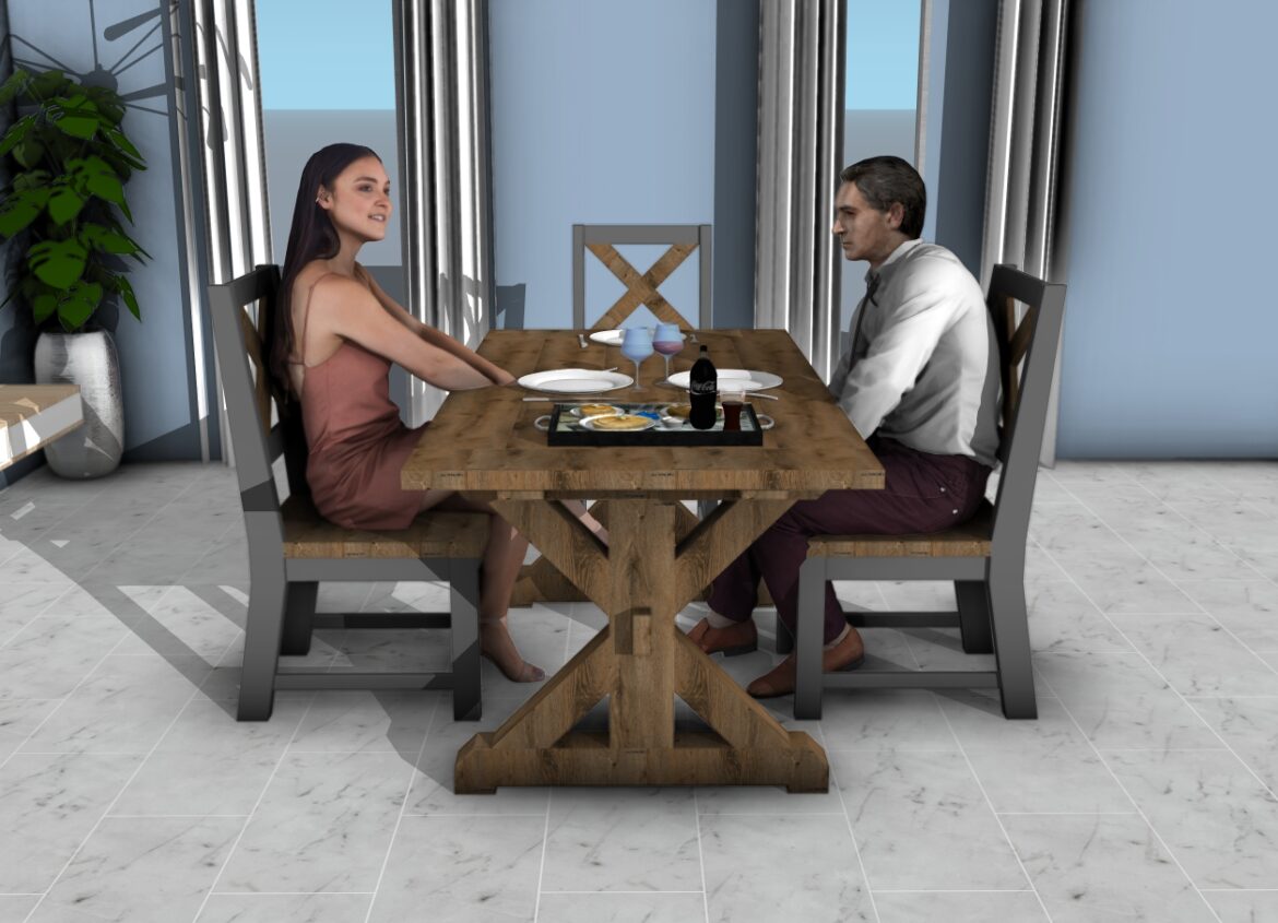 6ft Farmhouse Table - Free DIY Plans | HowToSpecialist