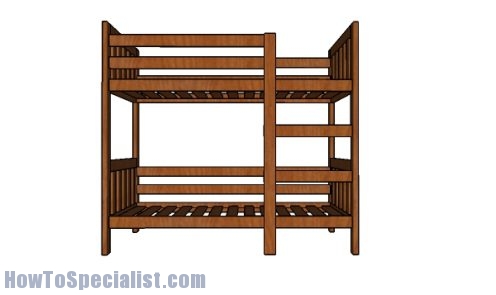 2x4 Bunk Bed Plans | HowToSpecialist - How to Build, Step by Step DIY Plans