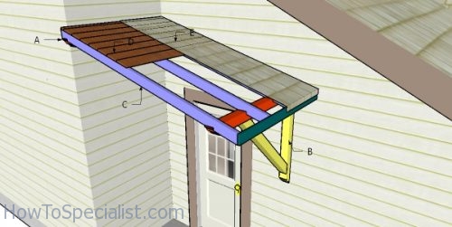 Lean to Front Door Cover Plans