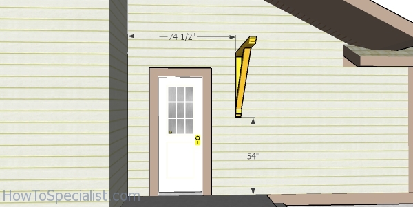 Lean to Front Door Cover Plans