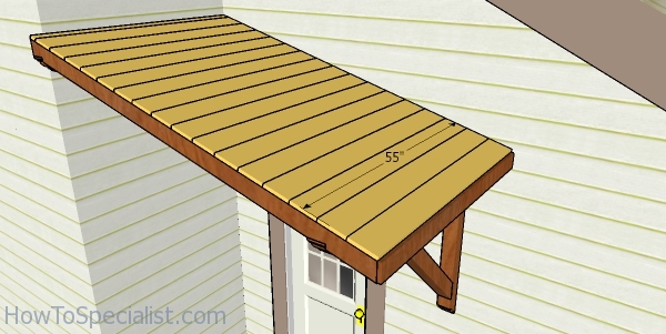 Lean to Front Door Cover Plans