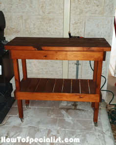 DIY Wooden BBQ Table | HowToSpecialist - How to Build, Step by Step DIY ...