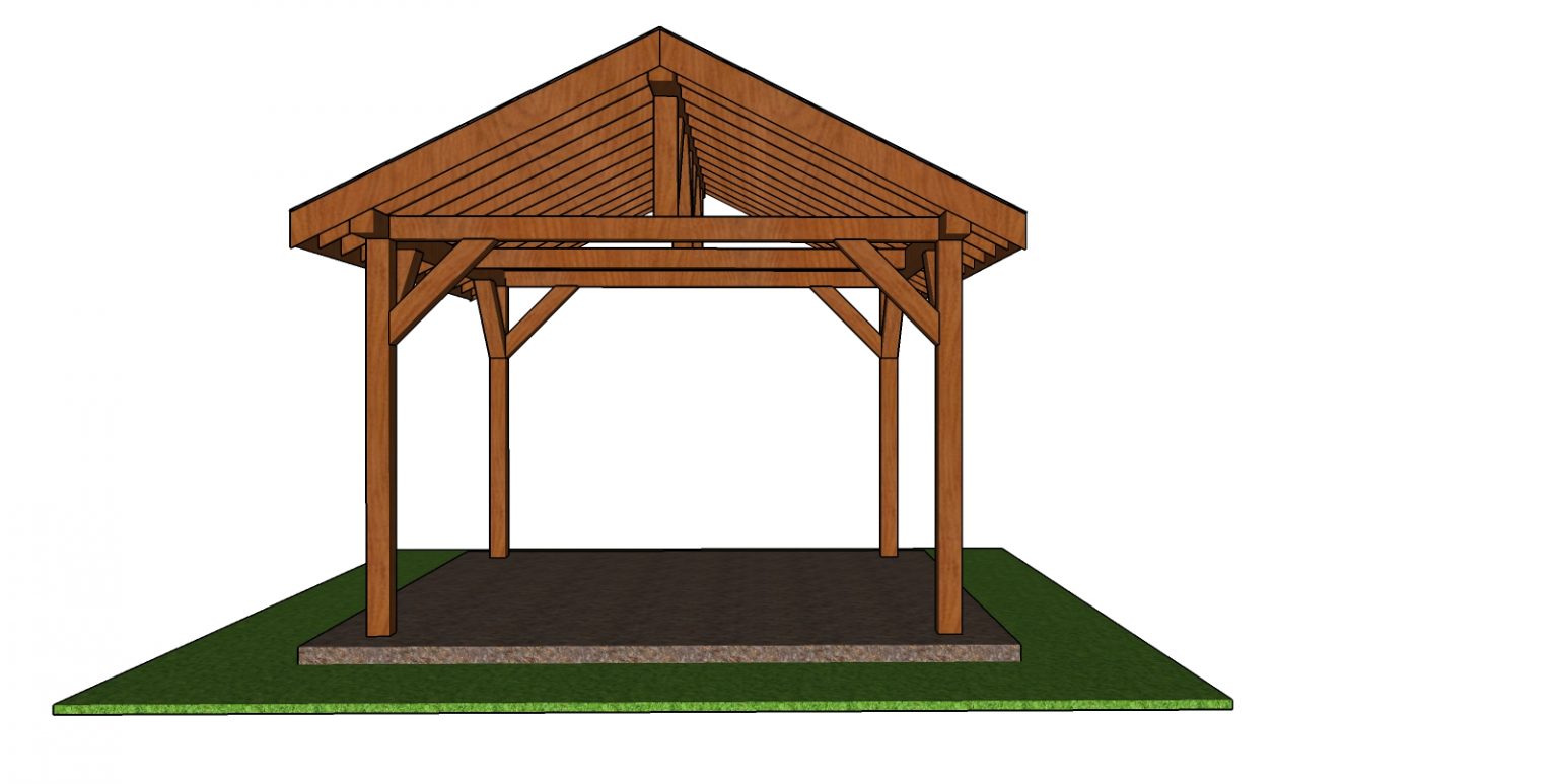 12x12 Outdoor Pavilion - Free DIY Plans | HowToSpecialist