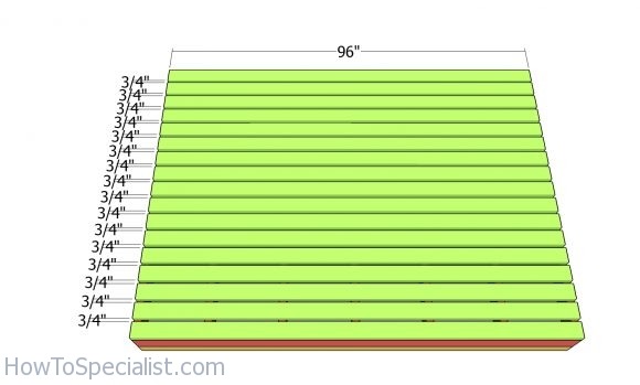 Fitting the floor slats | HowToSpecialist - How to Build, Step by Step ...
