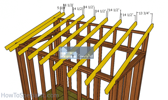 5×10 Shed – Lean to Roof Plans | HowToSpecialist