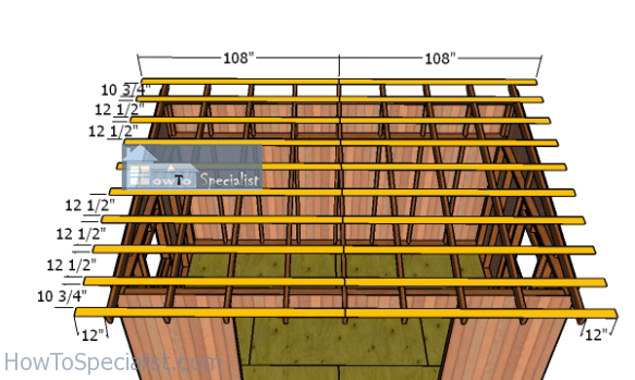 Fitting-the-shed-roof-purlins | HowToSpecialist - How to Build, Step by ...