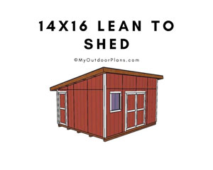 14×16-lean-to-shed-FI | HowToSpecialist - How to Build, Step by Step ...