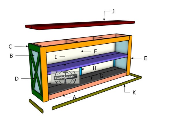 Farmhouse TV Stand – Free Plans | HowToSpecialist.com