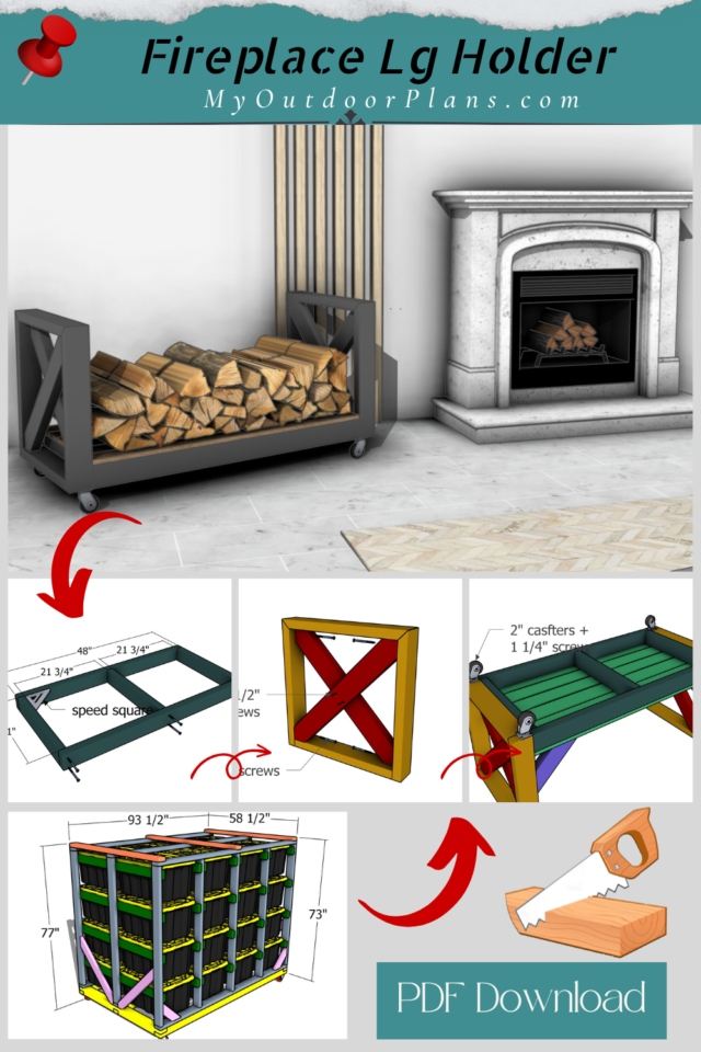 DIY Log holder plans | HowToSpecialist - How to Build, Step by Step DIY ...