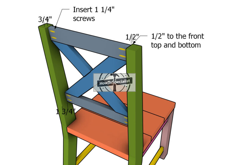 Farmhouse Chair – Free Plans | HowToSpecialist - How to Build, Step by ...