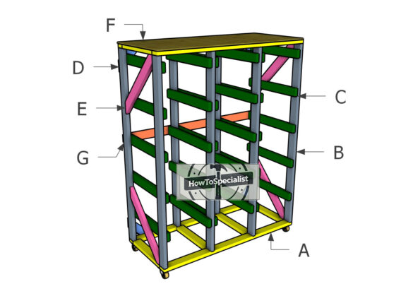 How to Make a Tote Storage Rack – Free DIY Plans