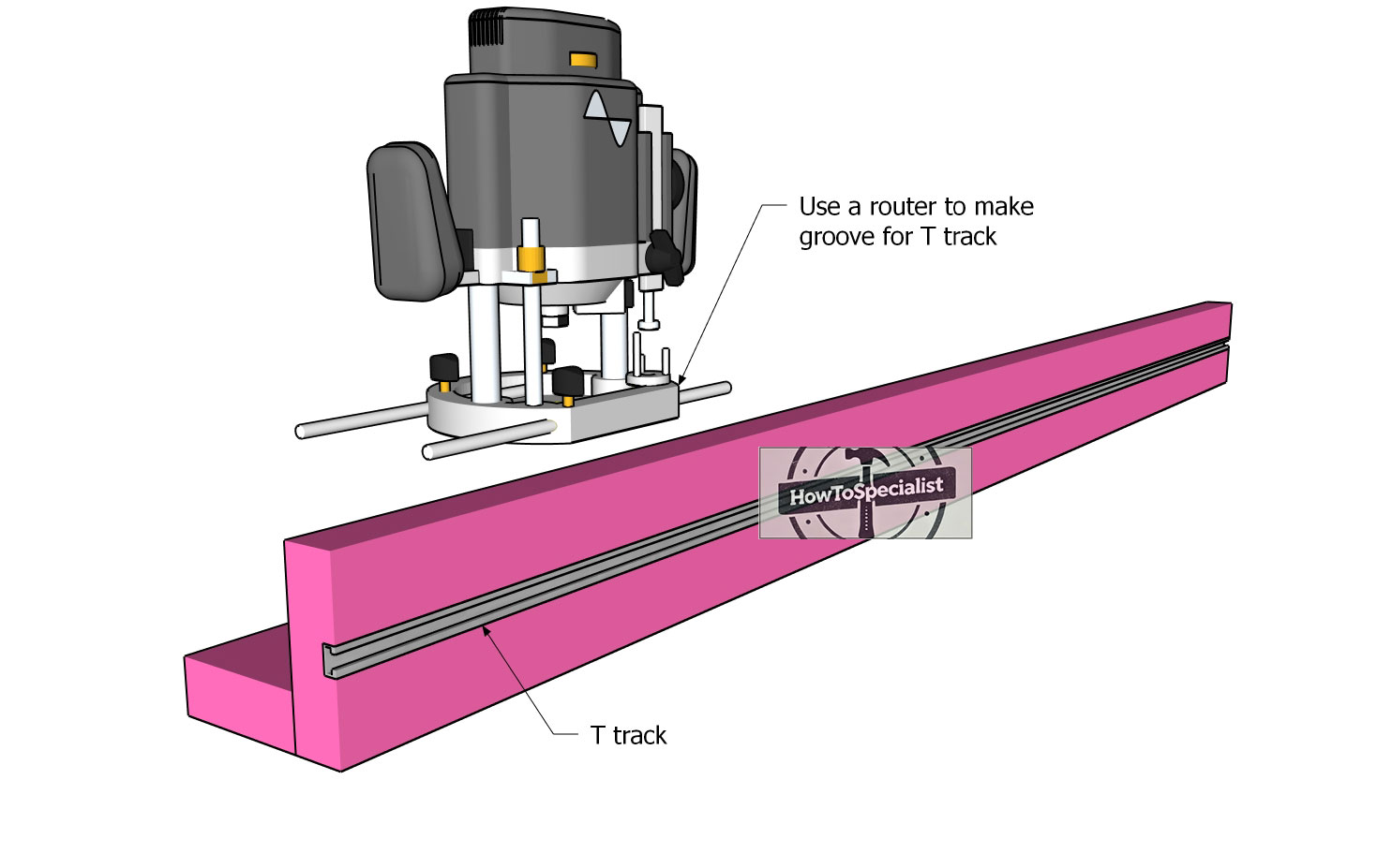 Fitting-the-T-tracks | HowToSpecialist - How to Build, Step by Step DIY ...