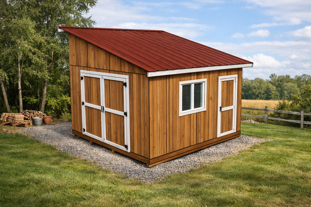 14×14-lean-to-shed-plans | HowToSpecialist - How to Build, Step by Step ...