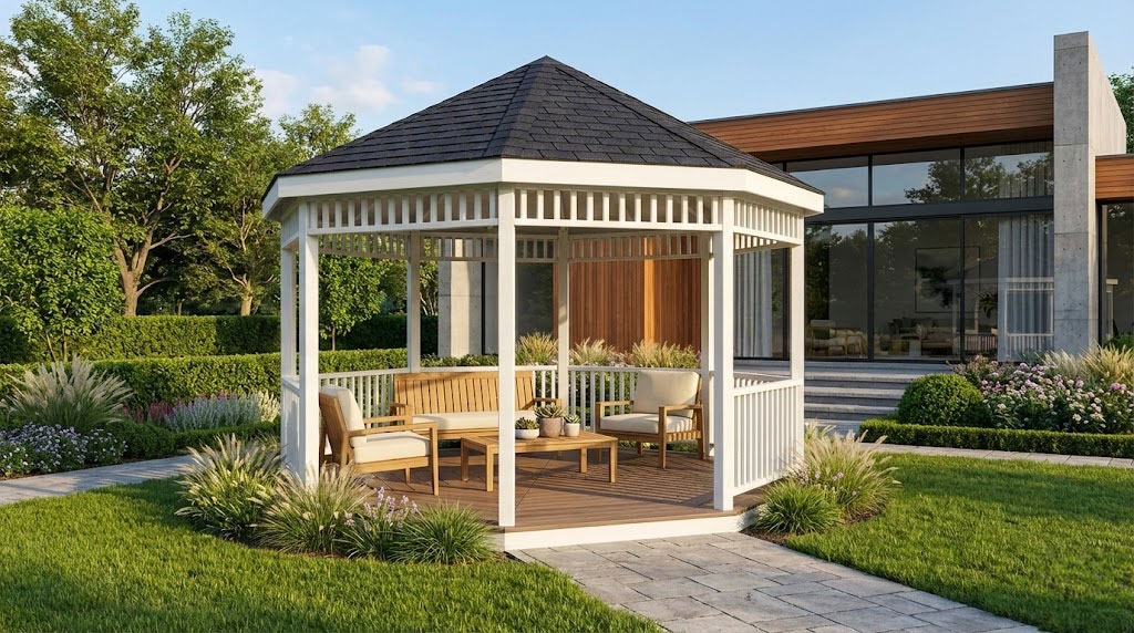 DIY-octagonal-gazebo-plans | HowToSpecialist - How to Build, Step by ...